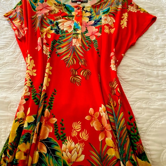 Johnny Was | Dresses | Like New Beautiful Johnny Was Midi Dress Machine ...